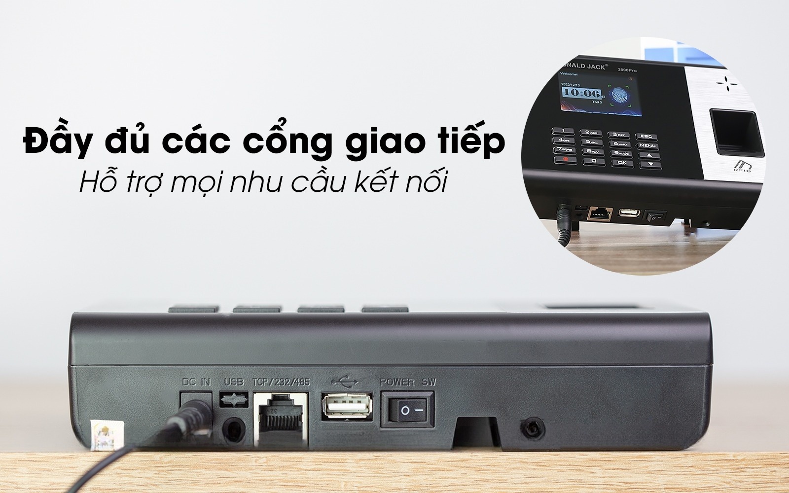 Máy chấm công vân tay 3800Pro